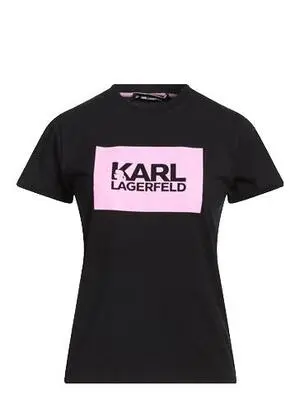 Karl Lagerfeld Logo-print Organic Cotton T-shirt - Black