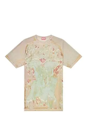 DIESEL® T-livo Abstract-print T-shirt - Neutrals