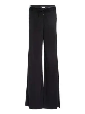 Christopher Esber Leather Belted Trousers - Black