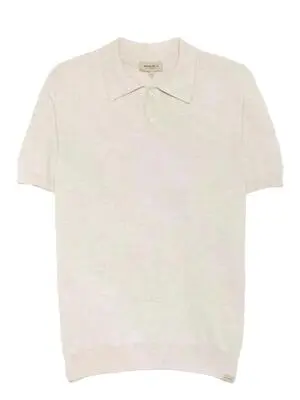 Woolrich Short-sleeve Knitted Polo Shirt - Neutrals