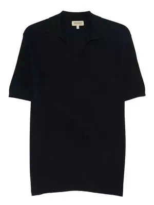Woolrich V-neck Knitted T-shirt - Blue