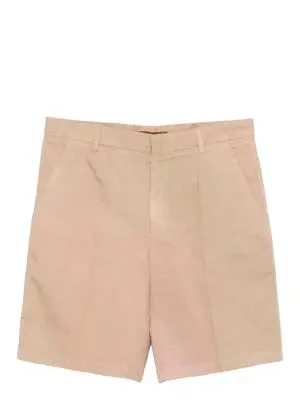 Zegna Pleated Shorts Neutrals