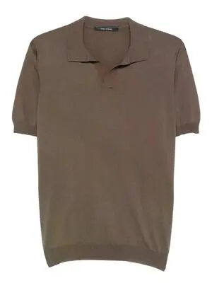Tagliatore Keith Short-sleeve T-shirt Brown