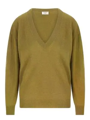Saint Laurent V-neck Sweater - Green