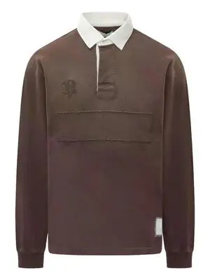 WOC Auckland Patch Polo Shirt - Brown