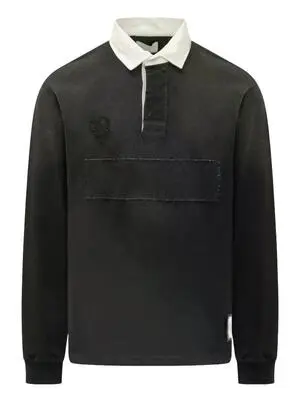 WOC Auckland Collared Long-sleeve Polo Shirt - Black