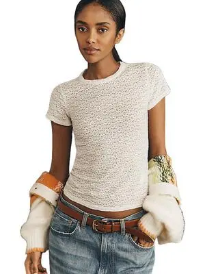 L*Space Lily Rose Cotton Tee - White