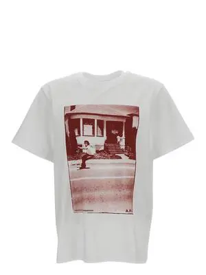 A.p.c. Short-sleeved Shirt With Print - White
