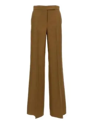 Max Mara Badesse Wide-leg Trousers - Brown