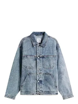 POLAR SKATE CO. Patrik Denim Jacket - Heavy Washed Blue