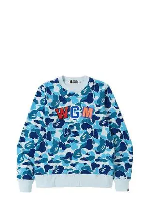 A BATHING APE ABC Shark Crewneck Sweatshirt Blue