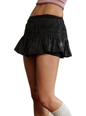 Free People A-game Tennis Skort - Black