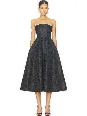 LOVERS AND FRIENDS Alexandra Midi Dress - Black