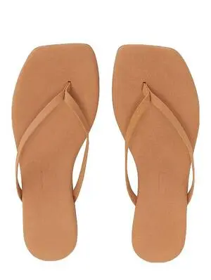 Tkees Square Toe Lily Suede Sandal - Tan