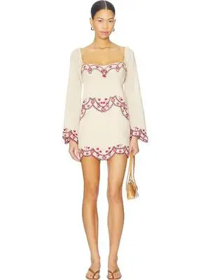 Free People Bali Marlene Mini Dress - Tan