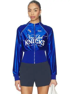 OFF SEASON NY Knicks Cropped Track Jacket Royal