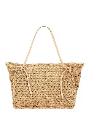 Dolce Vita Ravello Raffia Tote Bag - Neutral