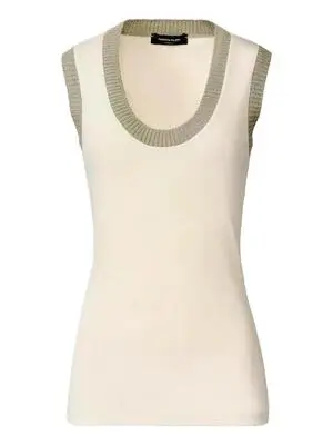 Fabiana Filippi Ribbed Tank Top - Neutrals