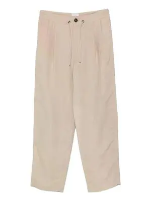 Brunello Cucinelli Drawstring Pences Trousers - Neutrals
