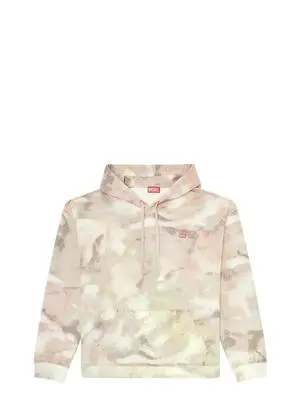 DIESEL® S-boxt Abstract-pattern Hoodie - Neutrals