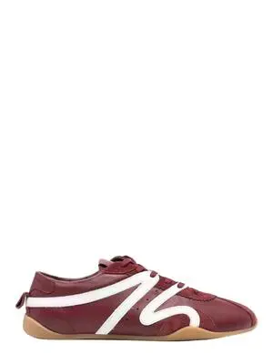 GIUSEPPE ZANOTTI Suede Detail Low-top Sneakers - Red