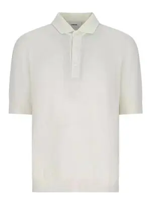 LARDINI Buttoned Polo Shirt - Neutrals