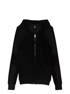THOM KROM Hooded Zip Up Jacket - Black