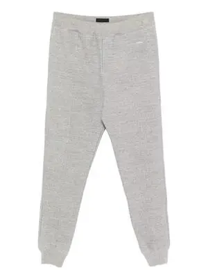 Prada Logo-embroidery Track Pants - Grey