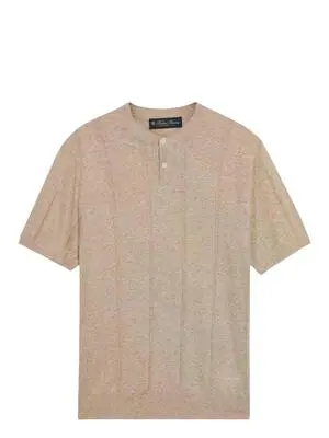 Brooks Brothers Ribbed T-shirt - Neutrals
