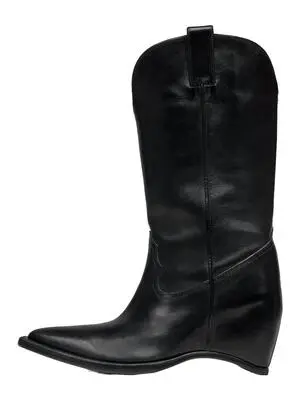 MAISON MARGIELA Heel-less Western Boots - Black