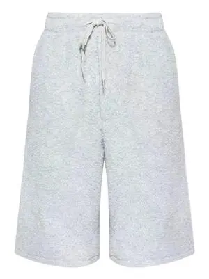 American Vintage Hoktown Faux-shearling Shorts - Grey