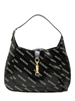 Gucci Balenciaga The Hacker Project Jackie 1961 Medium Bag - Black
