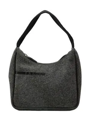 Prada Wool Shoulder Bag - Grey