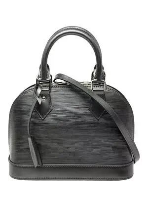 LOUIS VUITTON 2015 Epi Alma BB Satchel Black