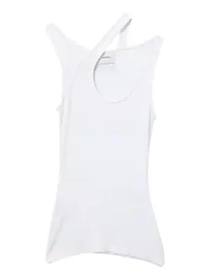 HALFBOY Cut-out Tank Top - White
