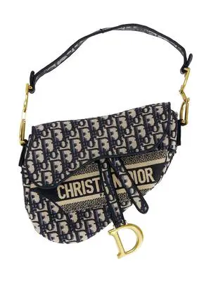 Dior Trotter Oblique Saddle Bag - Blue