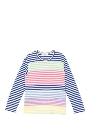 Comme Des Garçons Striped Long-sleeve T-shirt - Blue