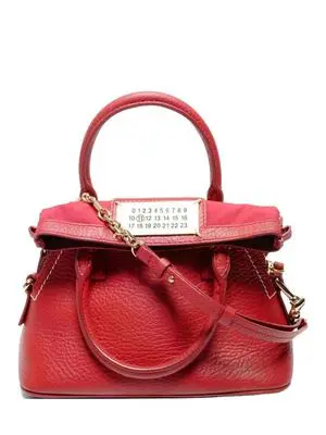 MAISON MARGIELA 2015 Small 5ac Leather Tote - Red