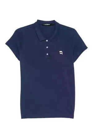 Karl Lagerfeld Ikon Polo Shirt Blue