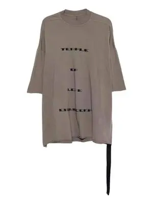 Rick Owens Tommy Text-graphic T-shirt - Green