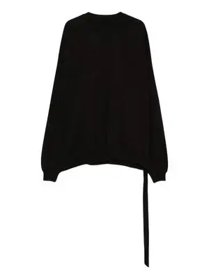 Rick Owens Hun Tie-detail Sweatshirt - Black