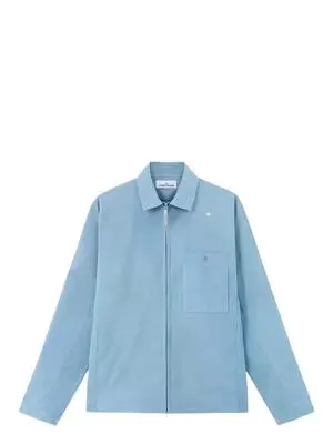 Stone Island Zipped Overshirt - Blue