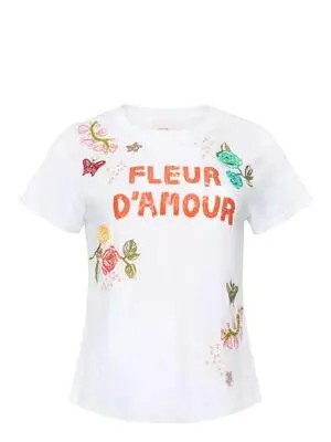 Cinq À Sept Fleur D'amour T-shirt - White