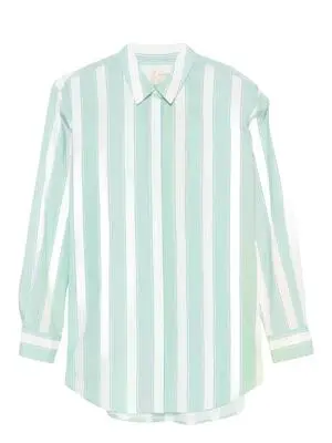 MC2 SAINT BARTH Striped Brigitte Shirt - Green