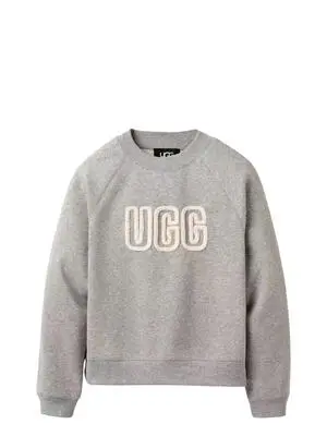 UGG Logo Crew-Neck Sweatshirt Grey