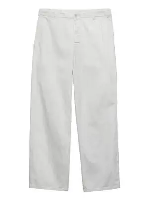 Prada Regular Bleached Denim Straight-leg Jeans - Blue