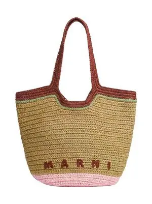 Marni Woven Tote Bag Neutrals
