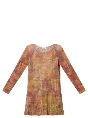 Isabel Marant Étoile Open-knit Mini Dress - Orange