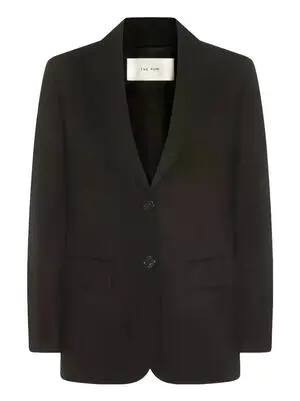 THE ROW Notched-lapel Buttoned Blazer - Black