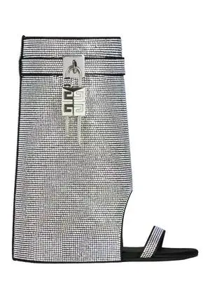 Givenchy Lock Ankle Sandals - Silver